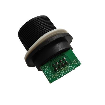 China Industrial IP67 RJ45 Waterproof Connector 125V 1.5A with Quick Plug Pins for 1000MHz Transmission for sale
