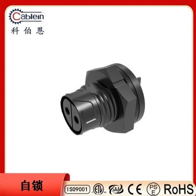 China IP67 Waterproof Panel Mount Connector M12 Female Socket 3-4 Core 100V 8A Threaded Welded for sale