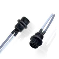 China M12 Panel Mount Waterproof Connector 400V 10A with Push-Locking Mechanism for Industrial Applications for sale