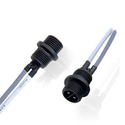 China M12 Panel Mount Waterproof Connector 400V 10A with Push-Locking Mechanism for Industrial Applications for sale