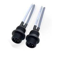 China M12 Panel Mount Waterproof Connector 400V 10A with Push-Locking Mechanism for Industrial Applications for sale