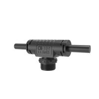 China M16 Rubber Coated T Tee Waterproof LED Connector 15A 500V IP67 for Street Lamp Modules for sale