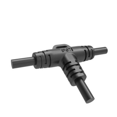 China T-Type IP68 Waterproof LED Connectors for Plant Lights - 15A 500V with 2-7 Pin Configurations for sale