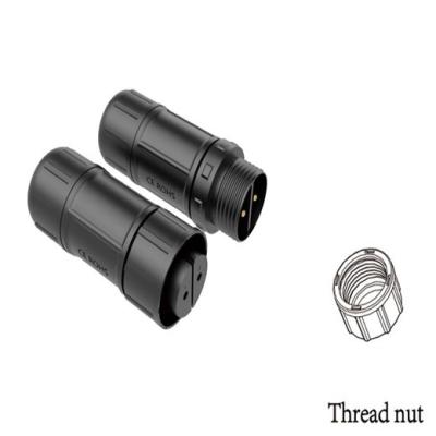 China Cablein P20 Waterproof Male Female Connector 380V 3KV IP67 Screw-Less Push Locking for Outdoor Applications for sale