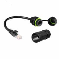 China Metal Gilded Brass RJ45 Waterproof Connector IP67 Rated 1.5A 125V UL94-V0 Flame Resistant for sale