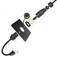 China 1.5A Max Current RJ45 Waterproof Connector with 1000MHz Speed and IP67 Rating for Industrial Applications for sale