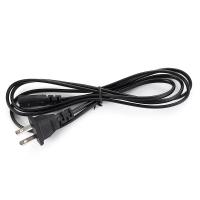 China UL Certified American Standard Two Flat Power Plug 1.5m Black with 4.8mm Pin Diameter and 6.8mm OD for sale