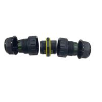 China IP67 Waterproof Circular Connector 4-Pin Male Female 500V 15A Self-Locking Industrial Cable Connector for sale