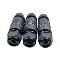 China IP67 Waterproof Circular Connector 4-Pin 500V 15A with PA6 Nylon and Gilded Brass Contacts for sale