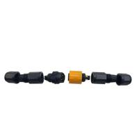 China IP67 Waterproof Circular Power Connector 4-Pin Male Female 500V 15A Self-Locking Butt Type for sale