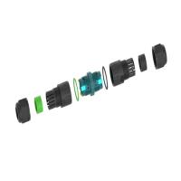 China IP67 Waterproof Circular Connector 4 Pin Male Female 500V 15A for Industrial Power Transmission for sale
