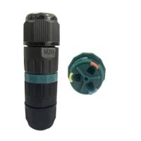 China IP67 Waterproof Circular Connector 4 Pin Male Female 500V 15A for Industrial Power Transmission for sale