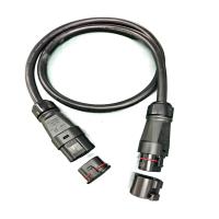 China ETL TUV Certified Black Power Cord Plug 10A/250V with PVC Jacket and 4.8mm Pin Diameter for sale