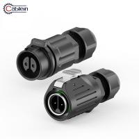 China 2 Pin LP Series Waterproof Power Connector IP68 PA66 20A 500V for sale