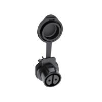 China 2 Pin LP Series Waterproof Power Connector IP68 PA66 20A 500V for sale