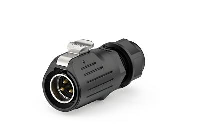 China LP20 3-Core 20A IP68 Waterproof Connector Metal Plastic for sale