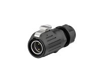 China LP20 2-Core 20A IP67 Waterproof Power Connector Metal Plastic Panel Mount for sale