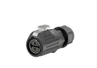 China LP20 2-Core 20A IP67 Waterproof Power Connector Metal Plastic Panel Mount for sale