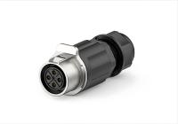 China LP20 Series 4-Pin 20A Waterproof Connector IP67 500V Metal Plastic for sale