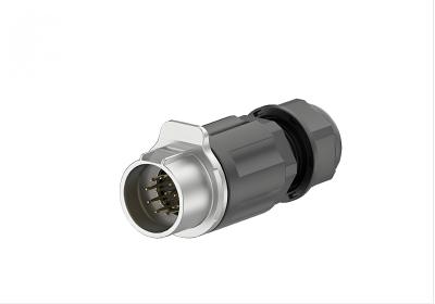 China LP20 12-Pin 5A Signal Waterproof Connector, Metal-Plastic Shell With Pre-wired Solder Terminals for sale