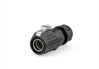 China LP20 12-Pin 5A Signal Waterproof Connector, Metal-Plastic Shell With Pre-wired Solder Terminals for sale