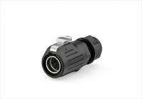 China LP20 9-Pin 5A Signal Waterproof Circular Connector with IP67 Rating and Metal Shell for sale