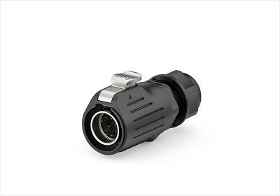 China LP20 9-Pin 5A Signal Waterproof Circular Connector with IP67 Rating and Metal Shell for sale