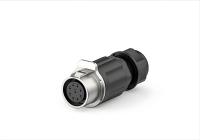 China LP20 9-Pin 5A Signal Waterproof Circular Connector with IP67 Rating and Metal Shell for sale