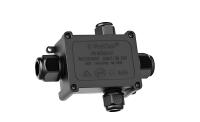 China IP68 Waterproof Junction Box 1-in-3-out Cable Gland Enclosure with Corrosion-Resistant Build for Electrical Data Connections for sale