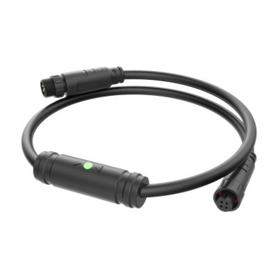 China UL94 V-0 Waterproof Electrical Connector with LED Indicator and Operating Temperature -40°C to 105°C for sale