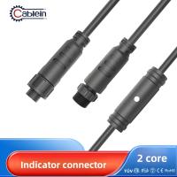 China UL94 V-0 Waterproof Electrical Connector with LED Indicator and Operating Temperature -40°C to 105°C for sale