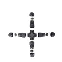 China Waterproof M20 Screw-Locking Connector 1-3 Port IP67 for Power and Signal Distribution with PA66 Material and 0.5mm²-2.5mm² Wire Gauge for sale