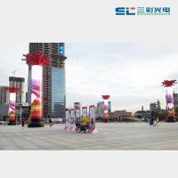China Outdoor SMD P10 Flexible Cylindrical LED Display 640x640mm Slim Lightweight IP65 for sale