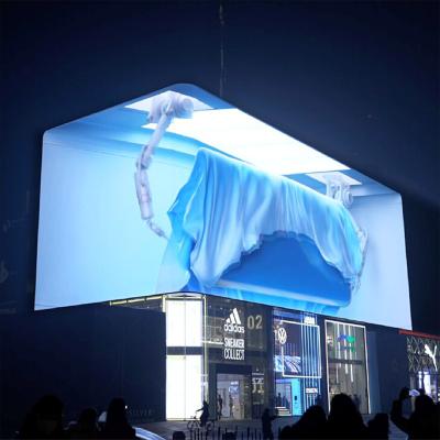 China P10mm Naked Eye 3D Outdoor LED Display 6500nit 960x960mm Profile Aluminum for sale