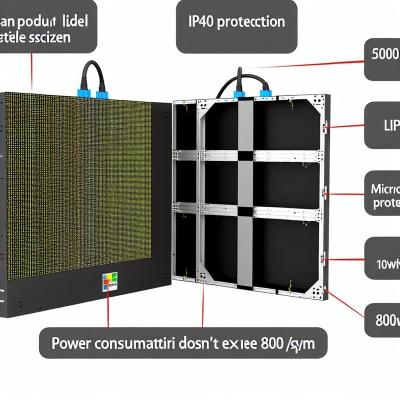 China Rental LED Display Screen 500x500mm Panel IP40 800W/sqm Power Consumption for sale