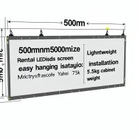 China Rental LED Display Screen 500x500mm 7.5kg Lightweight Cabinet Hanging Installation for sale