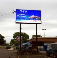 China P10 Single Color LED Publicity Panel 10000dots Outdoor Waterproof DIP Advertising Display for sale