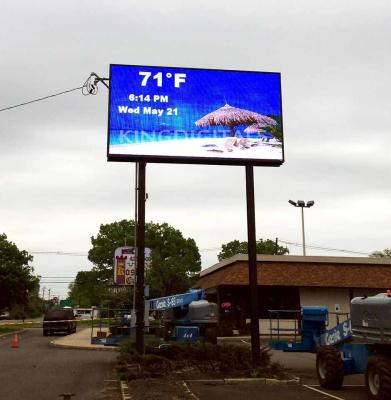 China P10 Single Color LED Publicity Panel 10000dots Outdoor Waterproof DIP Advertising Display for sale