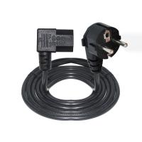 China Eu 3 Pin Plug C13 PC Power Supply Cable Cord 1.8m For Computer Monitors for sale