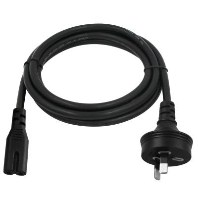 China PVC Australian Extension Cord , C7 2 Pin Power Cable For TVs Electronics for sale