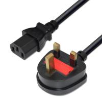 China BS1363 UK 3 Pin Power Cable , 250v 13a Fused Plug IEC C13 Power Cord for sale