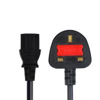 China BS1363 UK 3 Pin Power Cable , 250v 13a Fused Plug IEC C13 Power Cord for sale