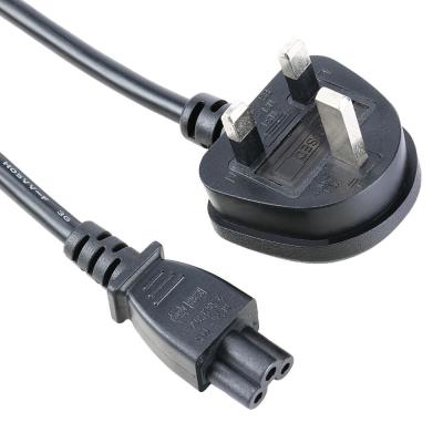 China 1.8m 6ft Power Supply Cable Cord UK 3Pin Plug To C5 For Laptop Home Appliance for sale