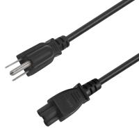 China 3 Pin Plug IEC C5 Power Cord Usa Nema5-15p Ac 18awg Multipurpose for sale