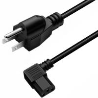 China USA Nema5-15p AC Power Supply Cable Cord 18awg 3 Pin Plug To IEC C13 OEM for sale