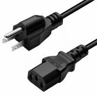 China USA Nema5-15p AC Power Supply Cable Cord 18awg 3 Pin Plug To IEC C13 OEM for sale