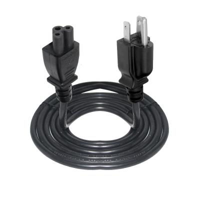 China 3 Pin Plug IEC C5 Power Cord Usa Nema5-15p Ac 18awg Multipurpose for sale