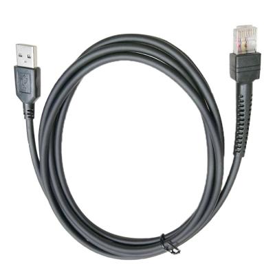 China 2m Straight USB Barcode Scanner Cord For Zebra Symbol LS2208 DS2208 for sale