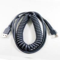 China Retractable Spring Coiled Cable , Barcode Scanner USB Cable 3m for sale