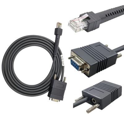 China Straight RJ45 To RS232 Scanner Cable For Symbol Zebra DS3578 for sale